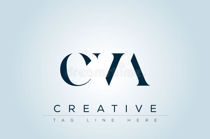 CVA abstract letter logo stock vector. Illustration of symbol - 363285868