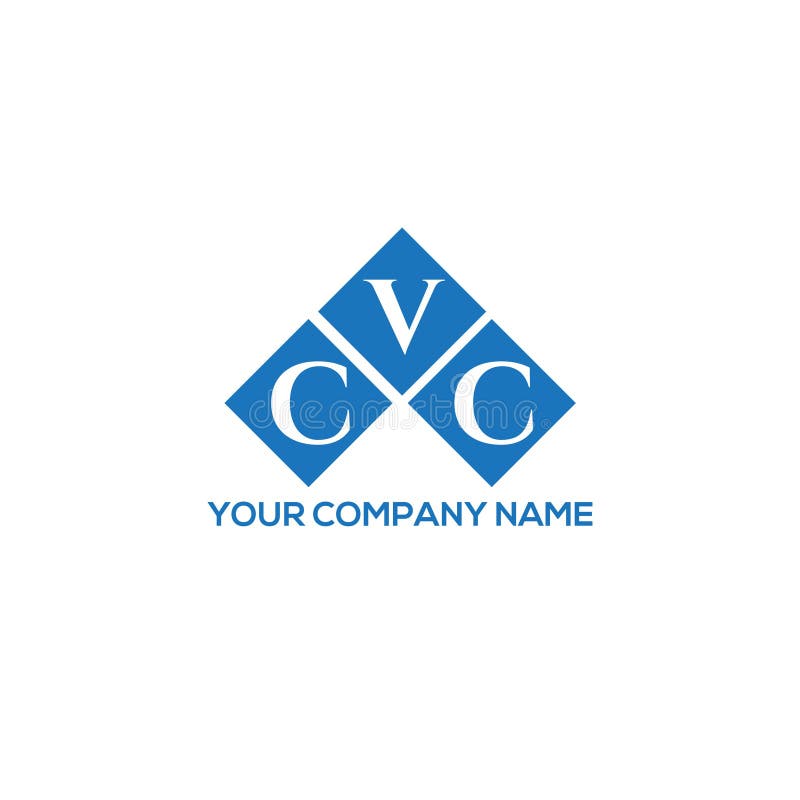 CVC Letter Logo Design on White Background. CVC Creative Initials ...