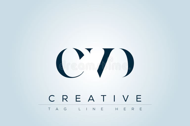 CVD abstract letter logo stock vector. Illustration of creative - 363285862