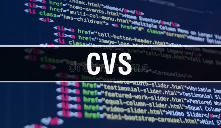 CVS Concept Illustration Using Code for Developing Programs and App ...