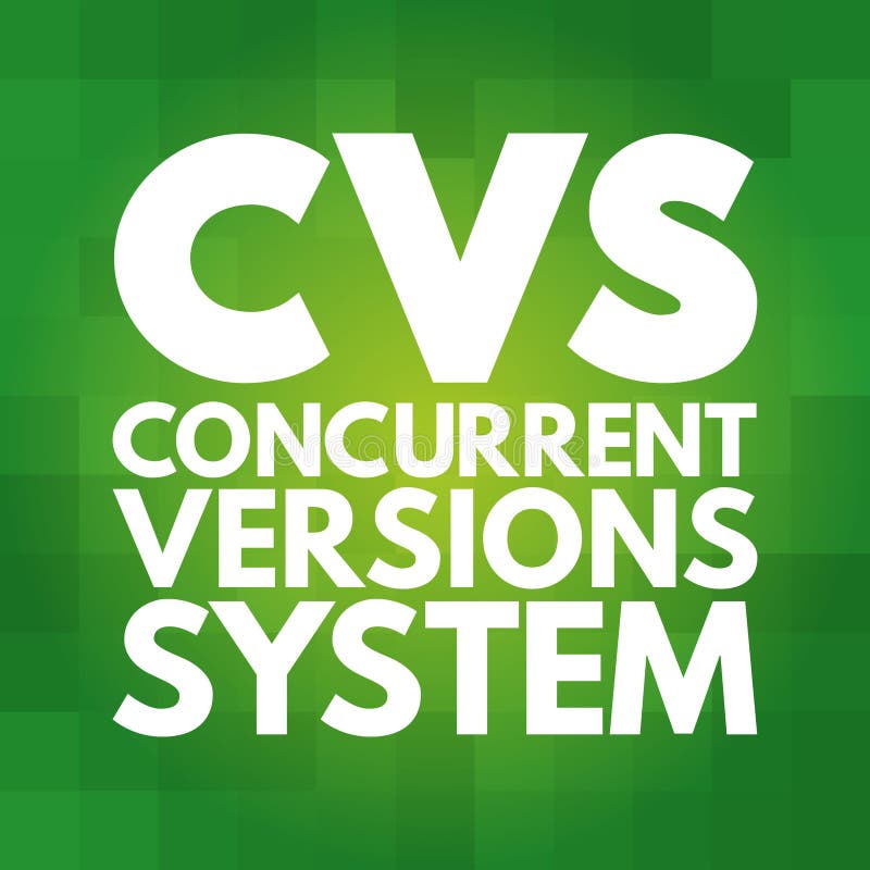CVS - Concurrent Versions System Acronym, Technology Concept Background ...