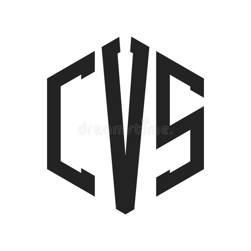 CVS Logo Design. Initial Letter CVS Monogram Logo Using Hexagon Shape ...