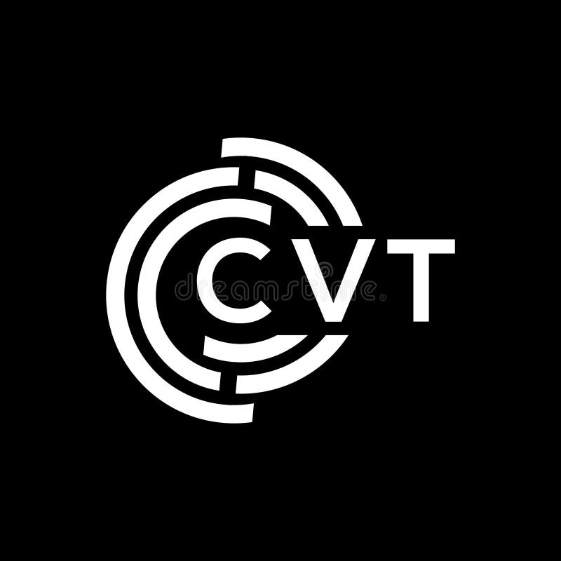 CVT Letter Logo Design on Black Background. CVT Creative Initials ...