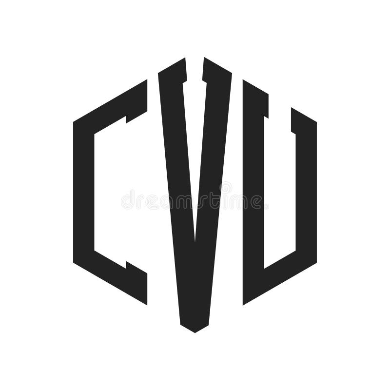 CVU Logo Design. Initial Letter CVU Monogram Logo Using Hexagon Shape ...