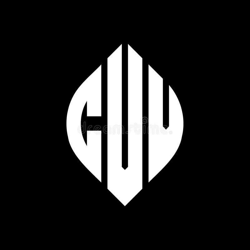 CVV Circle Letter Logo Design with Circle and Ellipse Shape. CVV ...