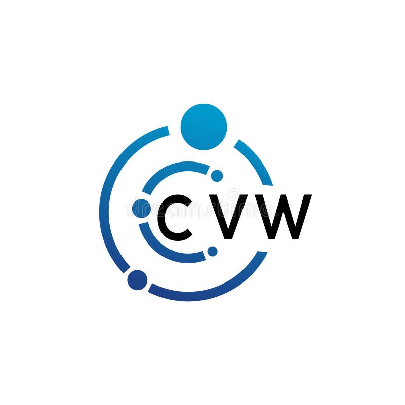CVW Letter Logo Design on White Background. CVW Creative Initials ...