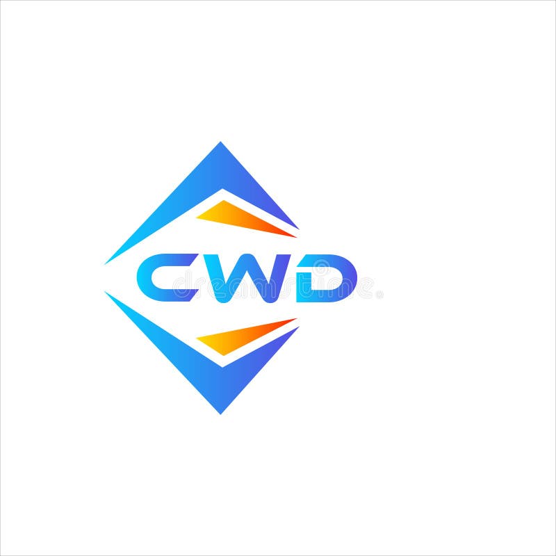 CWD Abstract Technology Logo Design on White Background. CWD Creative ...