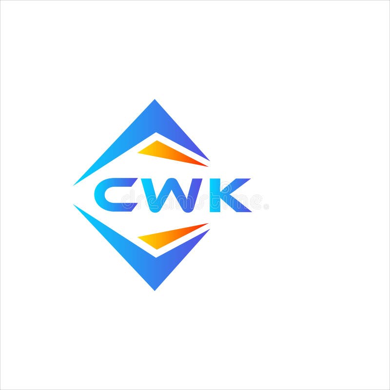 CWK Abstract Technology Logo Design on White Background. CWK Creative ...