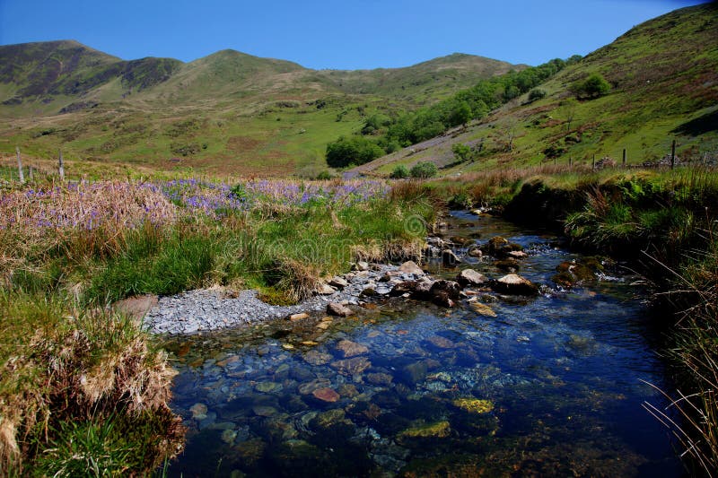 Cwm Pennant stock photo. Image of river, range, spring - 25100492