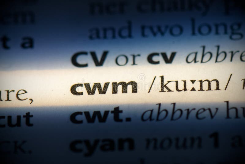 Cwm stock image. Image of isolated, word, closeup, reference - 161578399