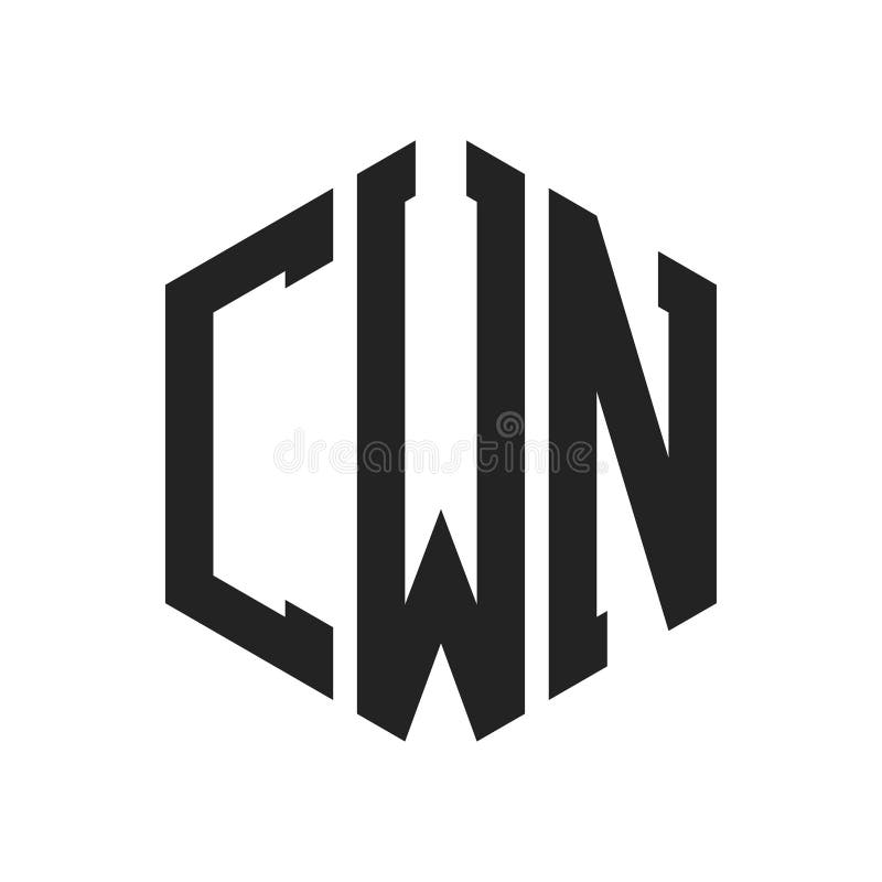 CWN Logo Design. Initial Letter CWN Monogram Logo Using Hexagon Shape ...