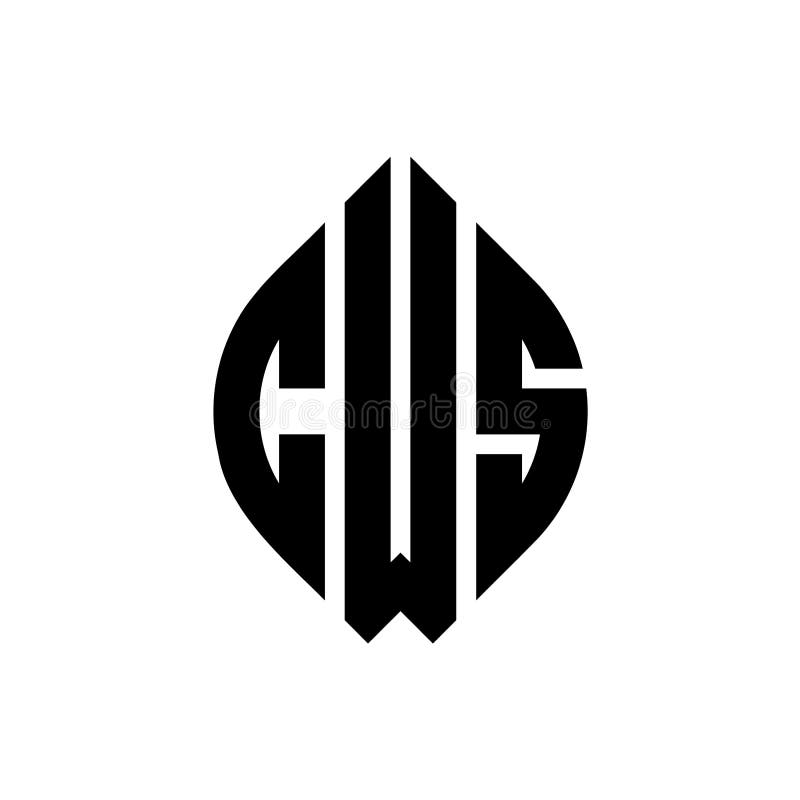 CWS Circle Letter Logo Design with Circle and Ellipse Shape. CWS ...