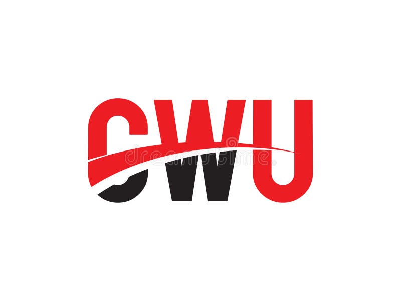 CWU Letter Initial Logo Design Vector Illustration Stock Vector ...