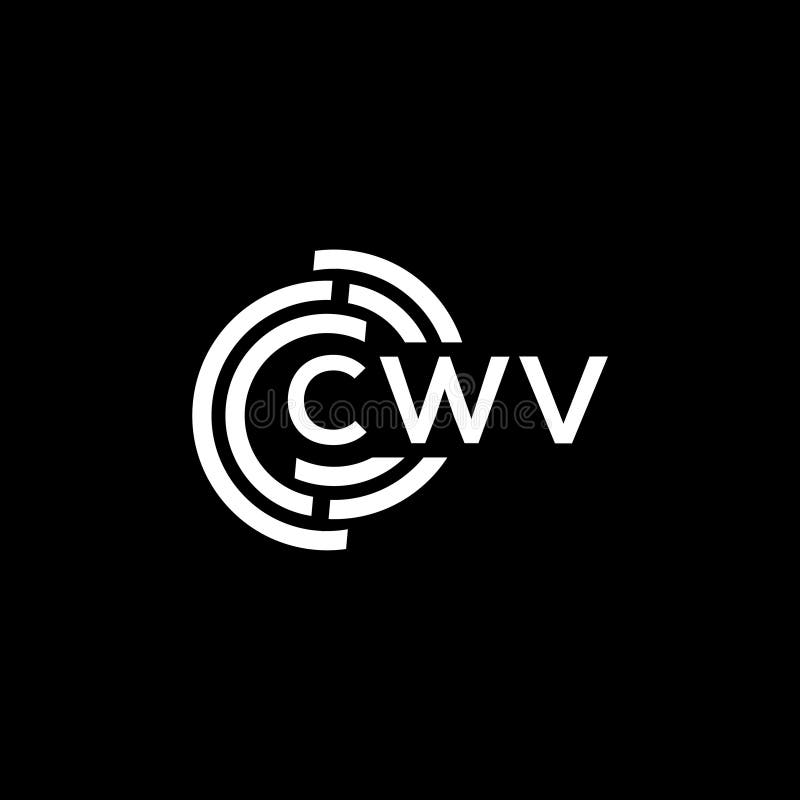 CWV Letter Logo Design on Black Background. CWV Creative Initials ...