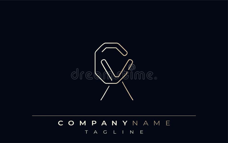 CX Abstract Line Style Logo Stock Illustration - Illustration of icon ...