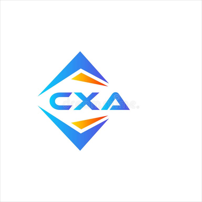 CXA Abstract Technology Logo Design on White Background. CXA Creative ...