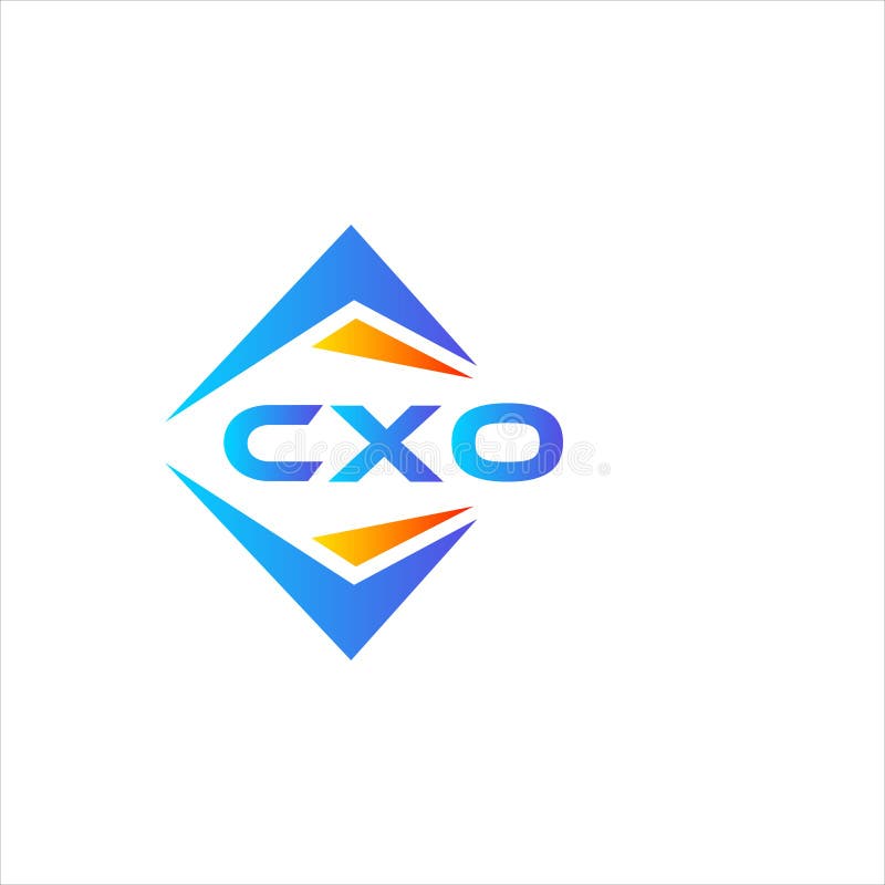CXO Abstract Technology Logo Design on White Background. CXO Creative ...