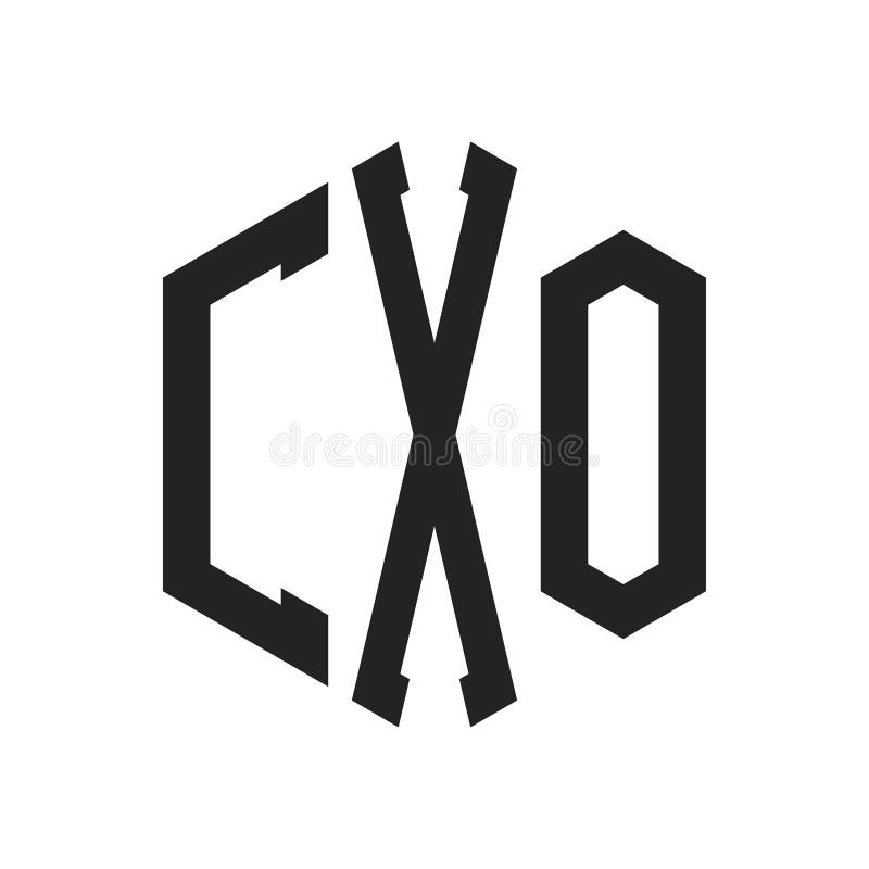 CXO Logo Design. Initial Letter CXO Monogram Logo Using Hexagon Shape ...