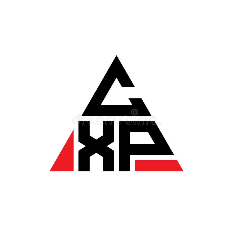 CXP Triangle Letter Logo Design with Triangle Shape. CXP Triangle Logo ...