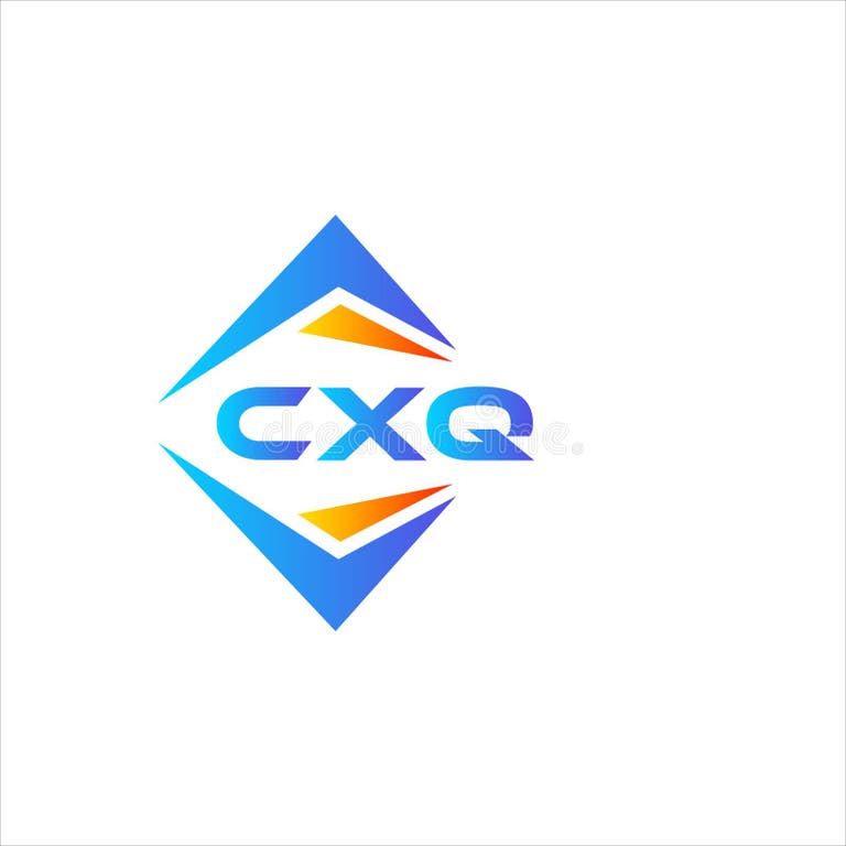 CXQ Abstract Technology Logo Design on White Background. CXQ Creative ...