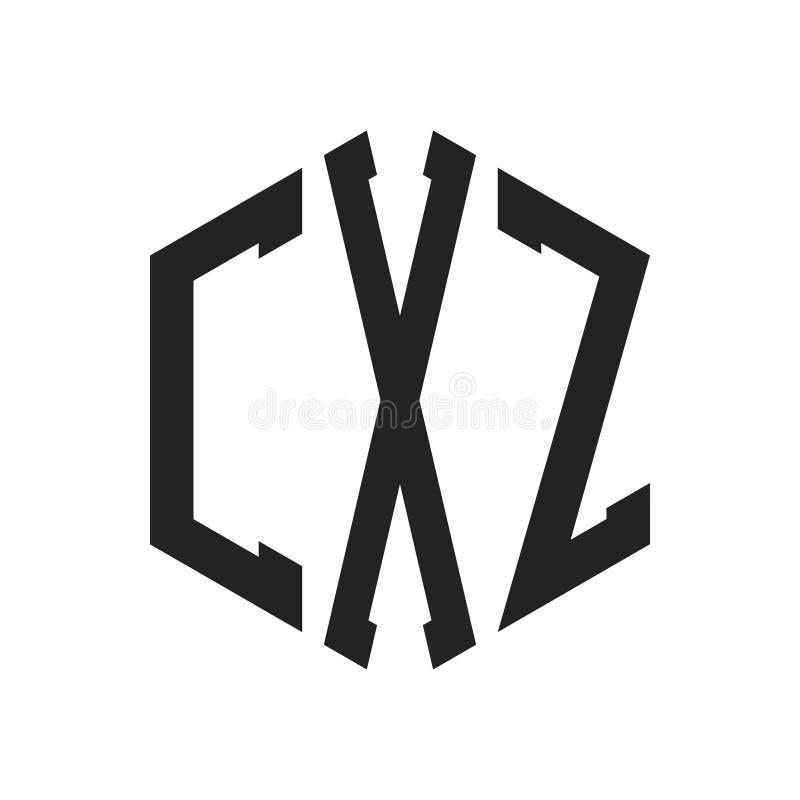CXZ Logo Design. Initial Letter CXZ Monogram Logo Using Hexagon Shape ...