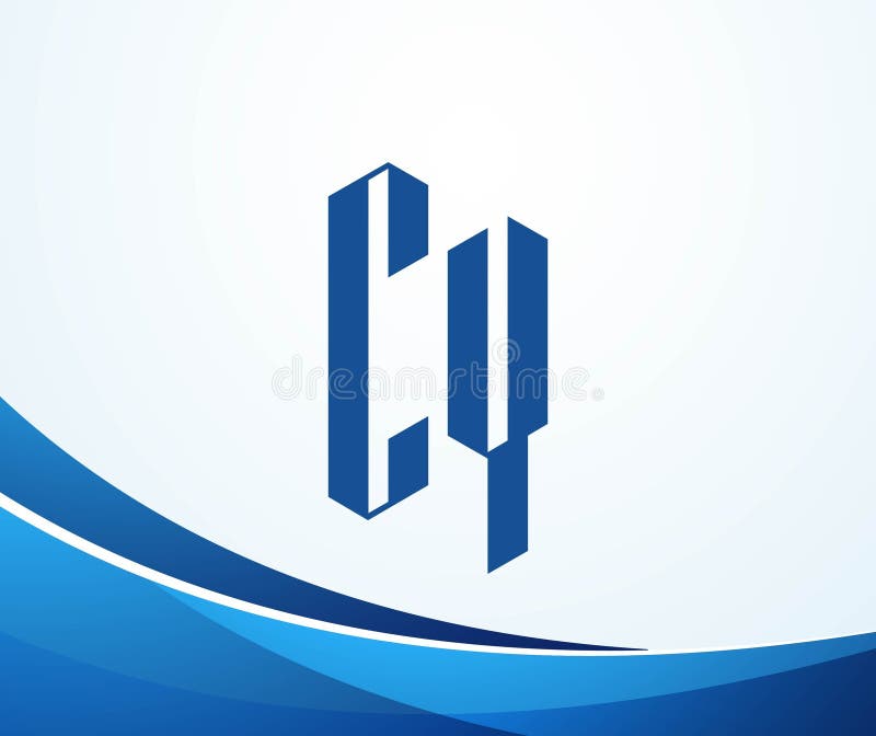 CY Alphabet Letter Logo Design Template Elements Stock Vector ...