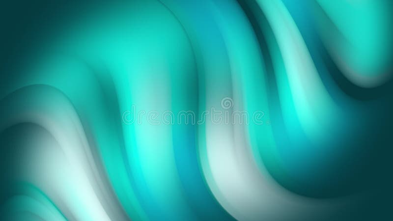 Cyan Abstract Background with Flowing Liquid Waves Stock Footage ...