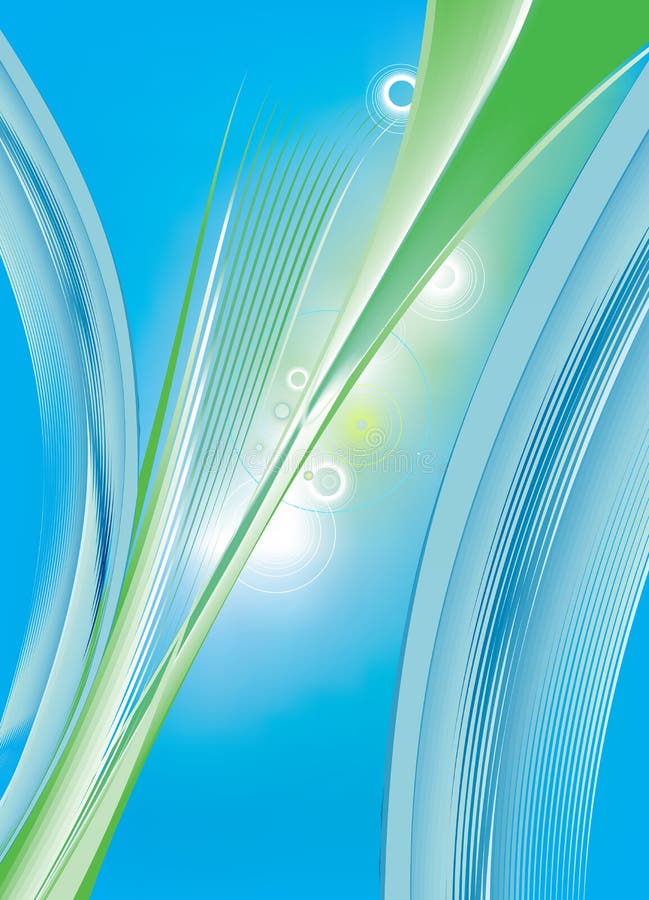 Blue Abstract Design Clip Art Stock Illustration - Illustration of ...