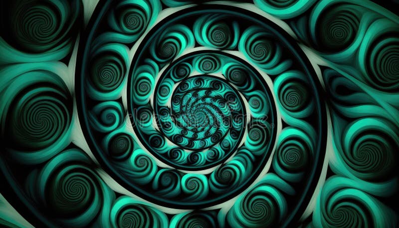 Abstract Recursive Spiral Texture Pattern Stock Illustrations – 66 ...