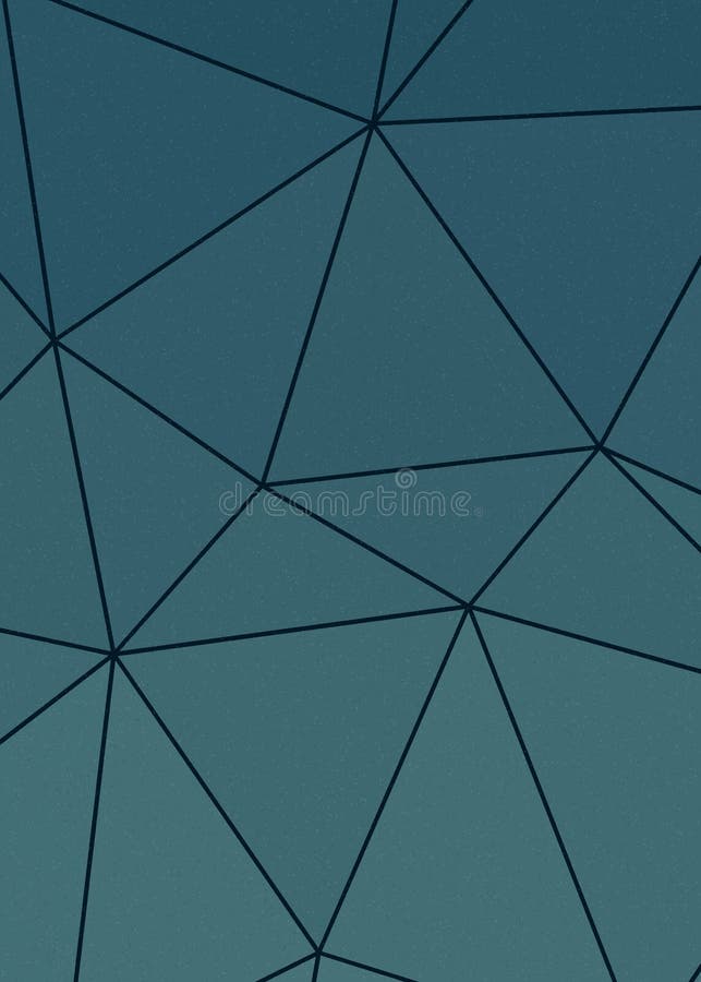 Cyan Blue Color Abstract Color Low-Polygones Generative Art Background ...