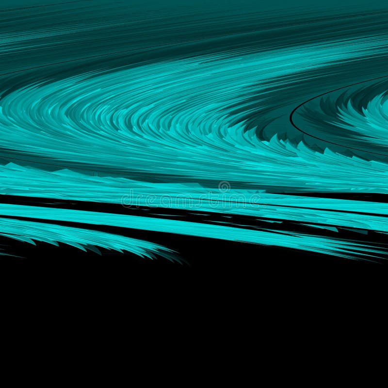 Cyan Blue Swirl Pattern with Ridges and Grooves Stock Illustration ...