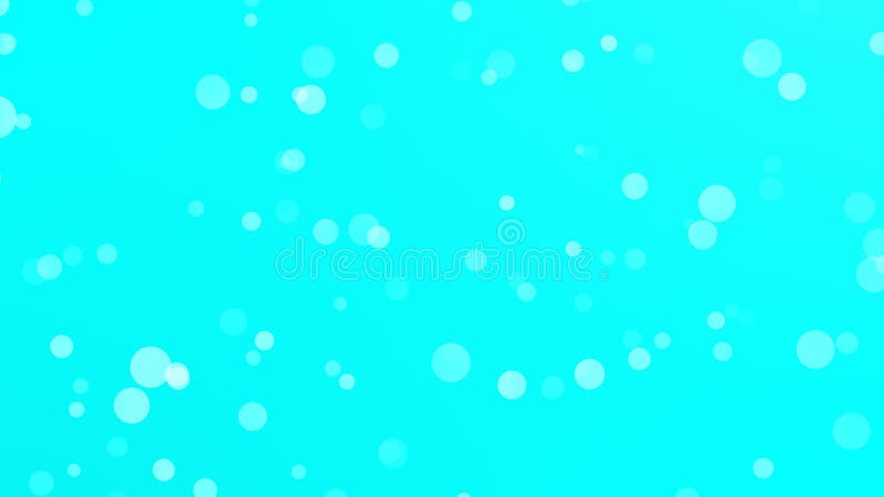 Cyan Bokeh Background Loop Animation Moving Glow Bubbles Backdrop
