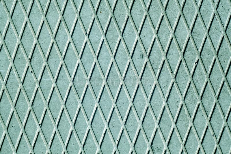 Cyan Cement Floor with Diamond Pattern. Stock Photo - Image of color ...