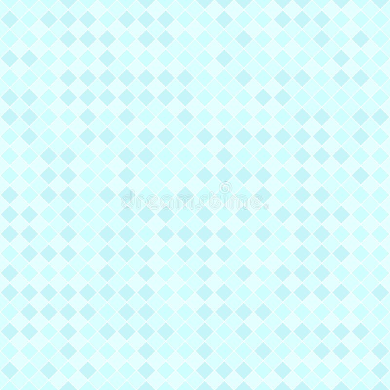 Cyan Checkered Diamond Pattern. Seamless Vector Background Stock Vector ...