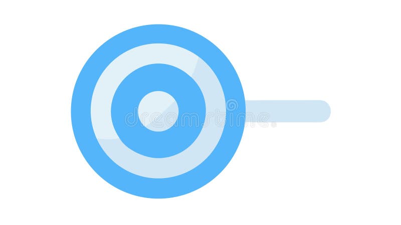 Cyan Circle Icon Showing a Target, Representing Aiming Accuracy Goal ...