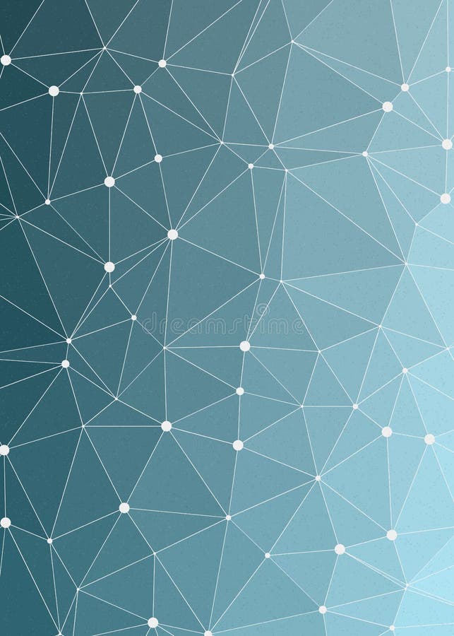 Cyan Color Abstract Color Low-Polygones Generative Art Background ...