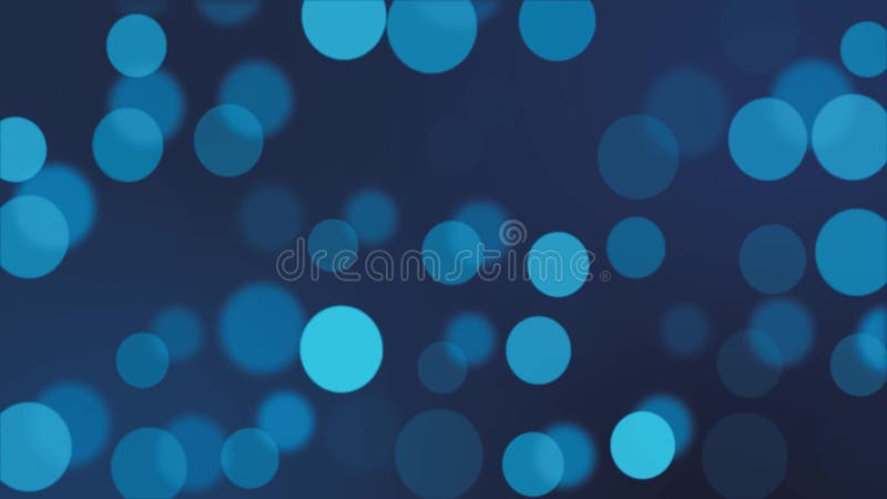 Cyan Color Blurred Bokeh Particles Abstract Background Stock Video ...