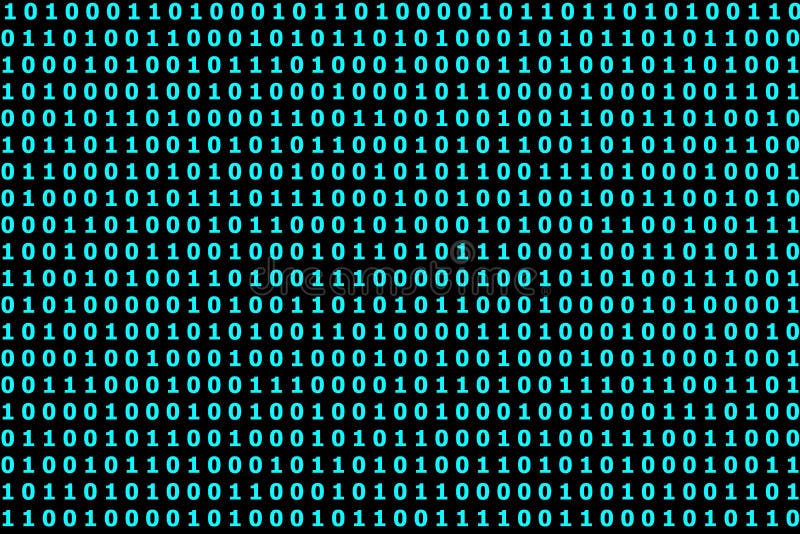 Cyan color binary code stock illustration. Illustration of code - 175599032