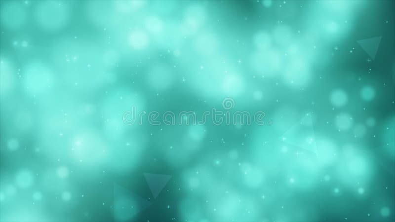 Cyan Color Blurred Bokeh Particles Abstract Background Stock Video ...