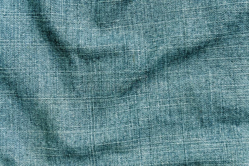 Cyan Color Denim Textile Cloth Surface. Stock Photo - Image of material ...