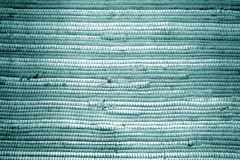 Cyan Color Handmade Rag Carpet or Mat Texture Stock Image - Image of ...