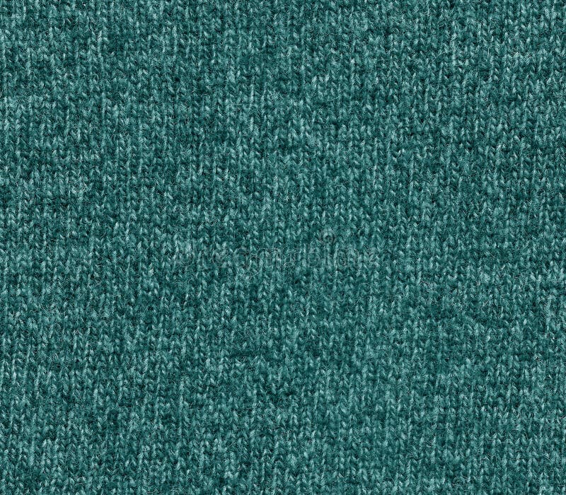 Cyan Color Knitting Cloth Texture. Stock Image - Image of decorative ...
