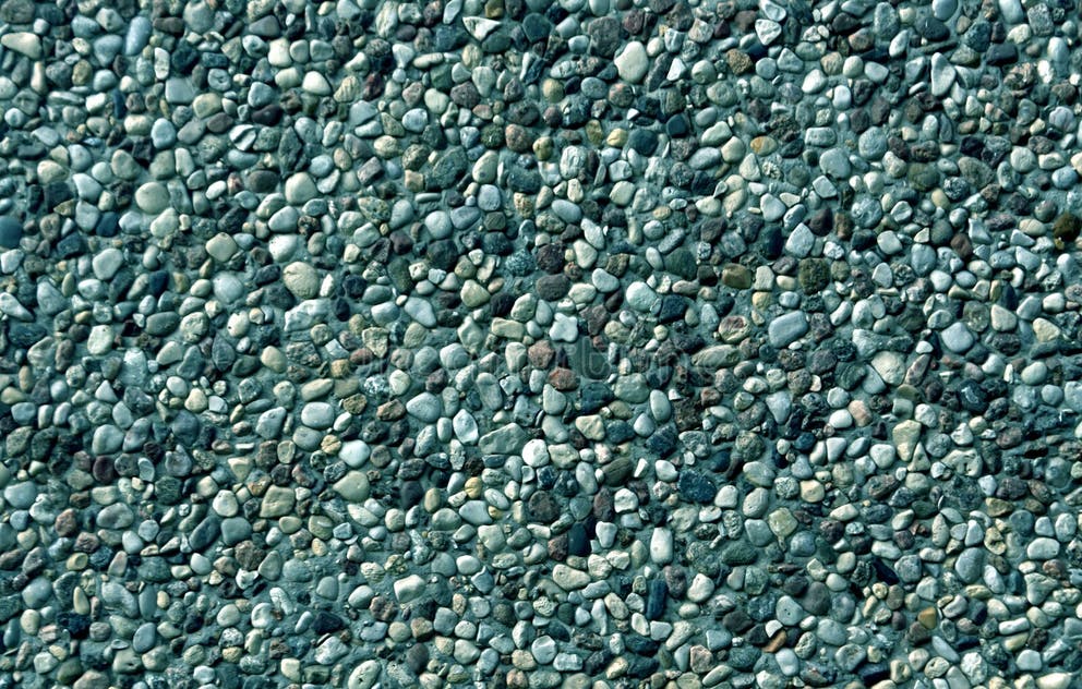 Cyan Color Small Stones Pattern. Stock Image - Image of natural, detail ...