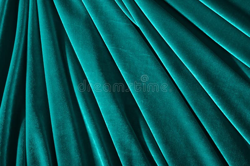 Cyan Color Velvet Textile for Background or Texture Stock Image - Image ...