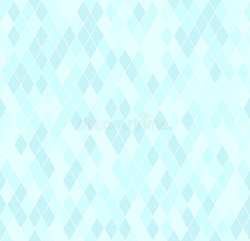 Cyan Diamond Pattern. Seamless Vector Stock Vector - Illustration of ...