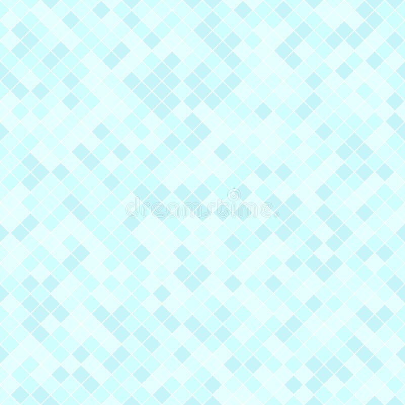 Cyan Diamond Pattern. Seamless Vector Stock Vector - Illustration of ...