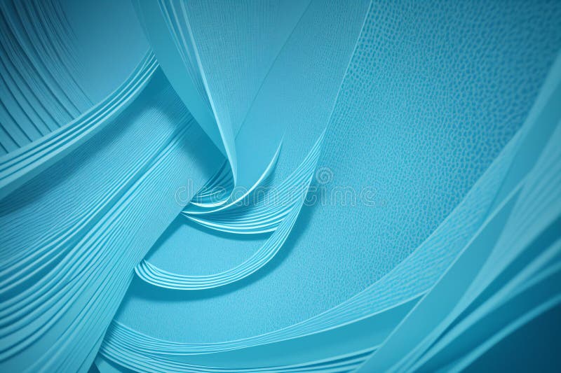 Cyan Folded Paper Wallpaper Design.AI Generated Stock Illustration ...