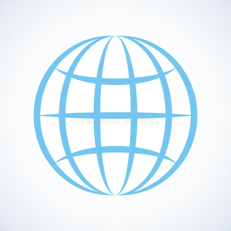 Globe. Vector drawing stock vector. Illustration of logistics - 100516612