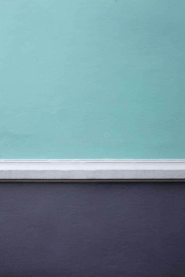 Cyan and grey wall facade stock photo. Image of building - 95268324