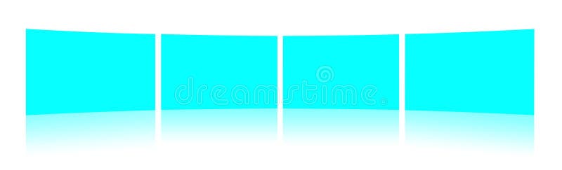 Cyan Insert Report or Screenshoot Blank Template for Presentation ...